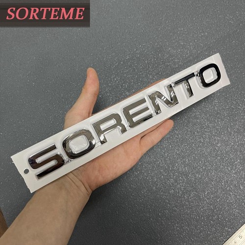 Gloss Chrome Sorento Emblem Badge Rear Trunk Sticker For 2011 - 2013 ...
