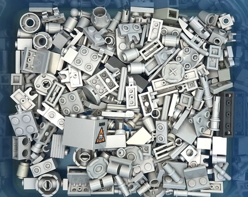 Lego 200 Piece Light Grey Lego lot full of Small bricks, blocks Legos ...