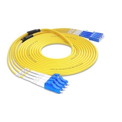 10-50M Fiber Optic Jumper 4 Fiber SC LC Fan-Out SM OS2 Breakout Cable ...