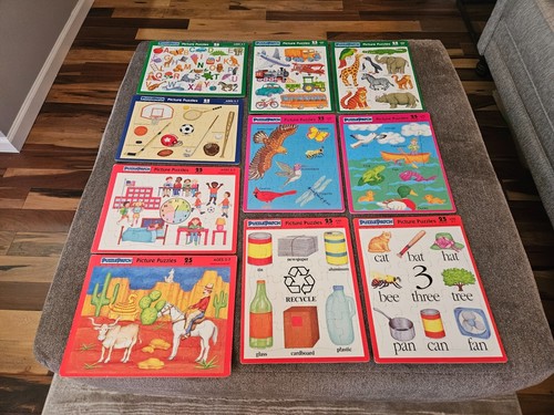 Puzzle Patch Puzzles 25 pieces 1991 -1993 Frame Tray lot of 10 Children ...
