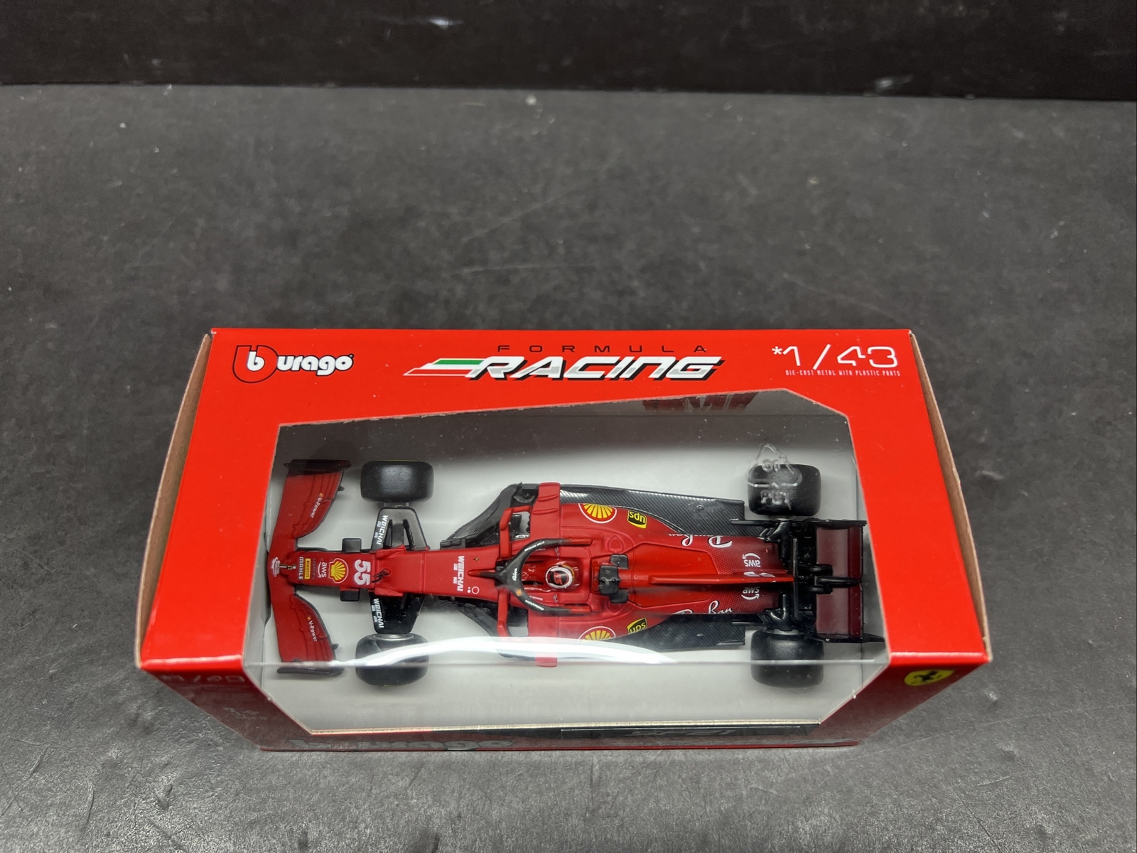 Burago F1 1:43 Scuderia Ferrari F1 Team SF21 Carlos Sainz #55 Formula 1 ...