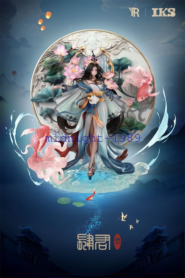 IKS Iron Kite Studio Chinese Flower Beauty Resin Model JinHe Statue Pre ...