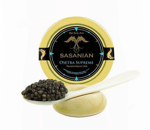 SASANIAN FRESHLY PACKED White Sturgeon Transmontanus Osetra Caviar 2 oz ...