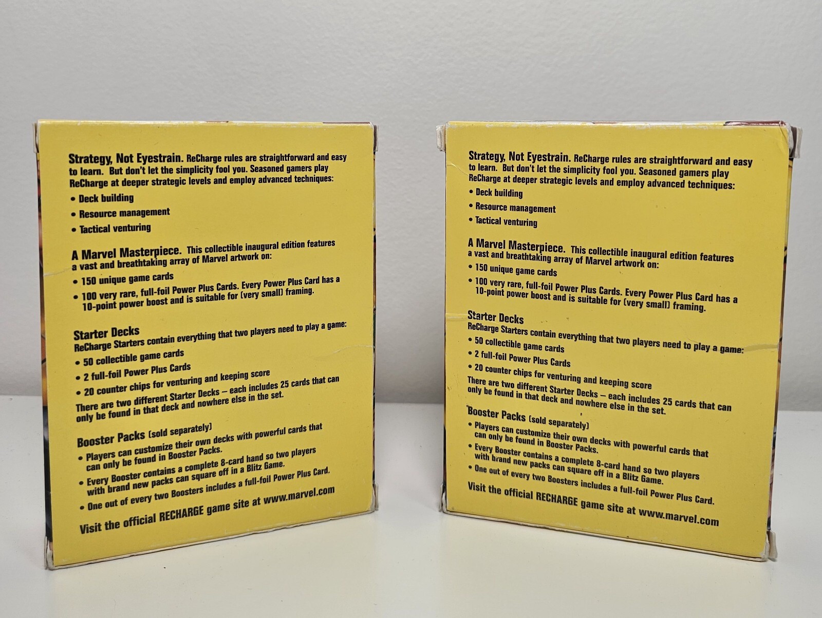 Marvel ReCharge Start Deck Inagural Edition - Decks A & B | eBay