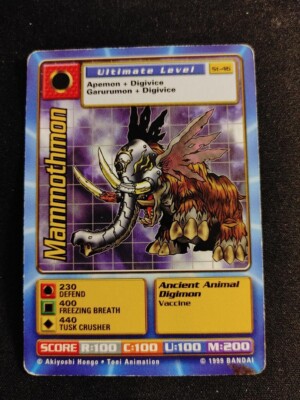 Digimon Mammothmon Ultimate Level St-46 | eBay
