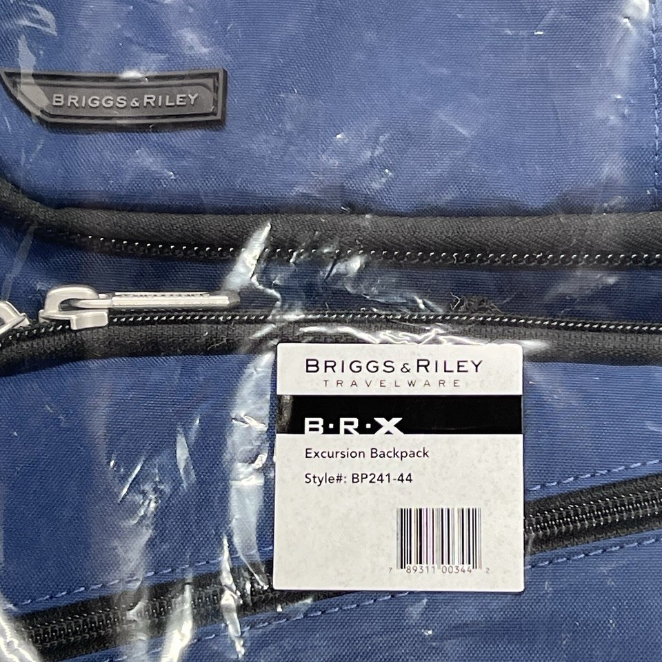 Briggs & Riley BRX Excursion Work Blue Backpack Travel Work Commuter ...