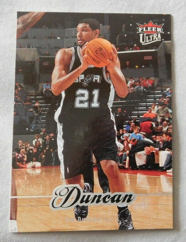 2007-08 Fleer Ultra Tim Duncan San Antonio Spurs #170 Basketball Card ...