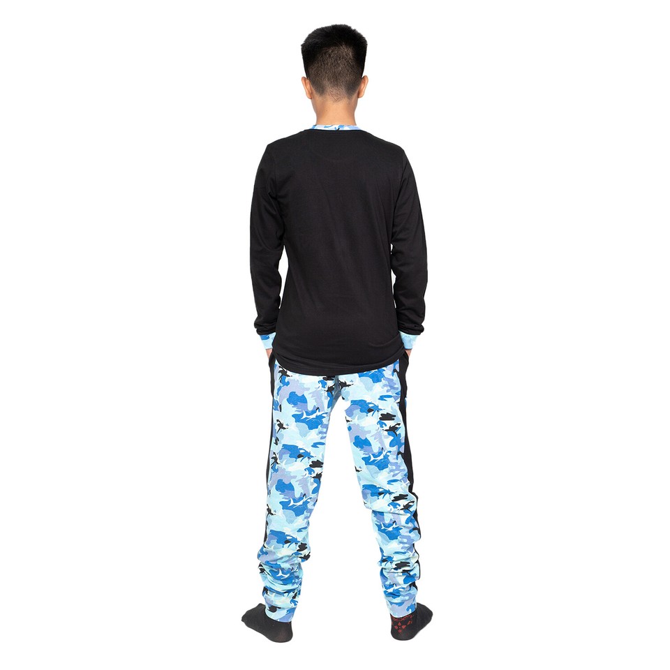 Kids Unisex Boys Girls Long Camo Cotton Gamer Gaming Pyjamas PJ Sets 5 ...