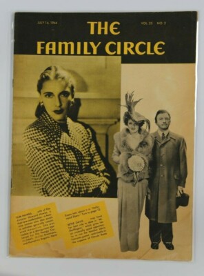 💎THE FAMILY CIRCLE MAGAZINE JUL 14 1944 SLIM HAWKS BETTE DAVIS💎 | eBay