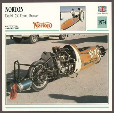 Norton 1974 Double 750 Record Breaker Edito Service Atlas Motorcycle ...