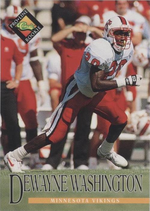 1994 Classic Pro Line Live - Dewayne Washington #345 (RC) for sale online | eBay