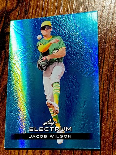 2024 Leaf Electrum Baseball Platinum Foil #37 Jacob Wilson /25 Oakland ...