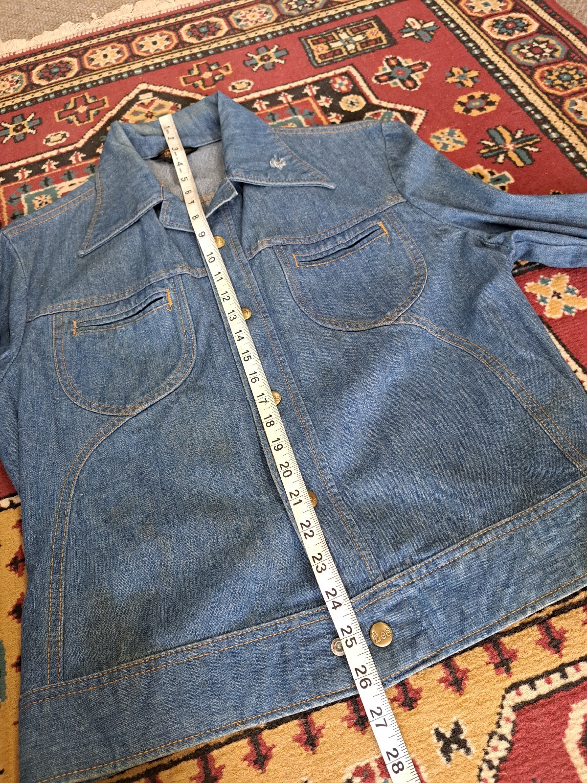 1970s Lee 2 pocket Trucker Jacket, Dagger Collar - Gem