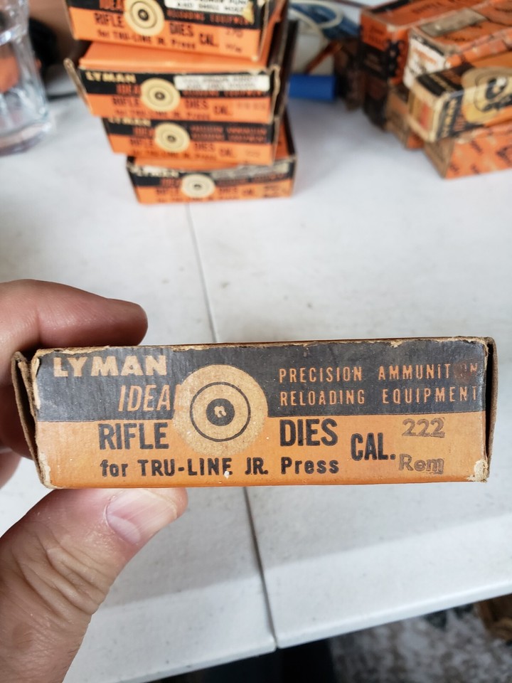 Lyman 222 Remington dies For Tru-line Jr./310 Tool press, NOS? | eBay