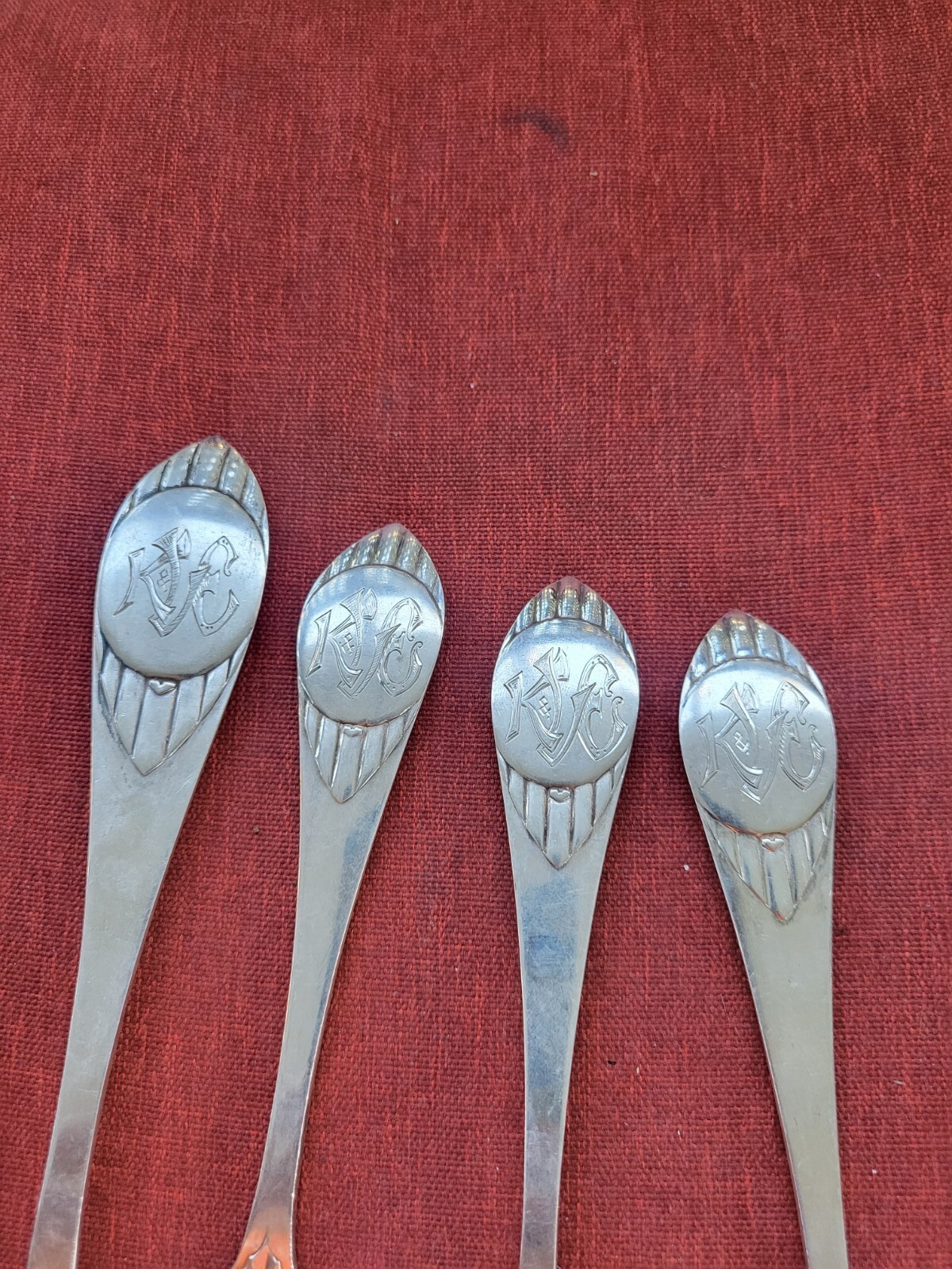 Vintage Denmark Silver mix silverware Three Towers Hallmark monogrammed ...