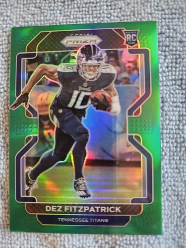 2021 Panini Prizm #366 Dez Fitzpatrick Green Prizm Rookie RC Tennessee ...