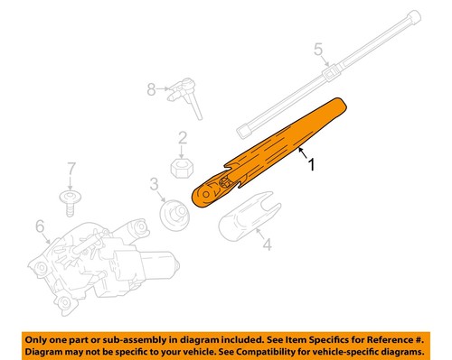 BMW OEM 2018 X3 Wiper-Rear Window Arm 61627407274 | eBay