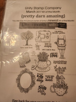 March 2017- KIT OF THE MONTH UNITY STAMP COMPANY-Pretty darn Amazing RS ...