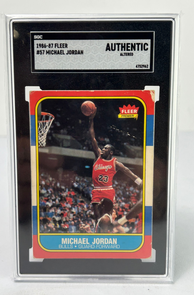 1986-87 Fleer Michael Jordan Rookie #57 SGC Authentic Altered | eBay