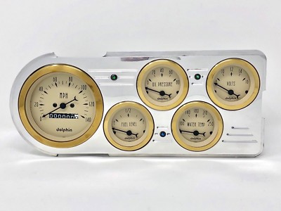 1948-1950 Ford Truck 5 Gauge Dash Panel Insert Gold | Vintage Part ...