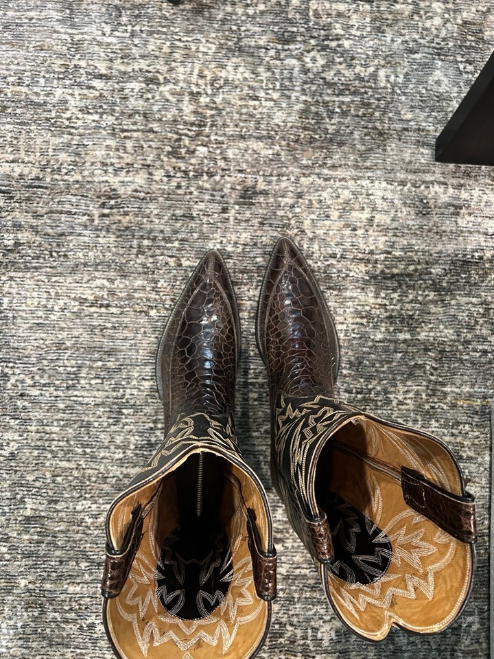 Justin RARE Turtle pre band Cowboy Boots 11.5B | eBay