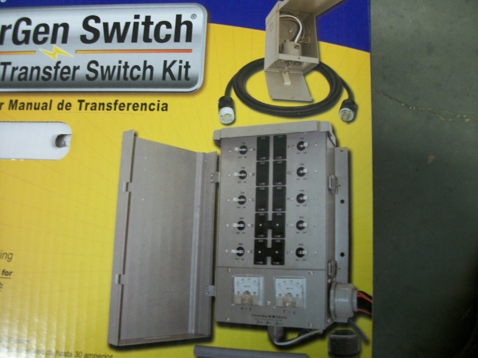 EmerGen Switch (10-7501G2KIT) Manual Transfer Switch Kit