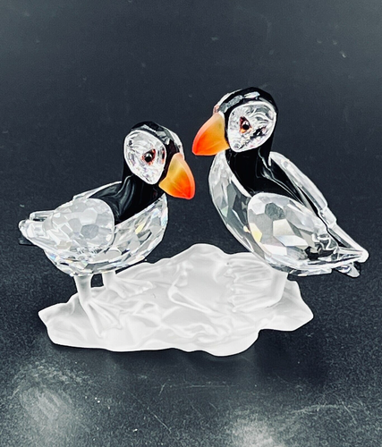 SWAROVSKI SILVER CRYSTAL PUFFIN BIRDS 7621 000 008- MIB COA | eBay