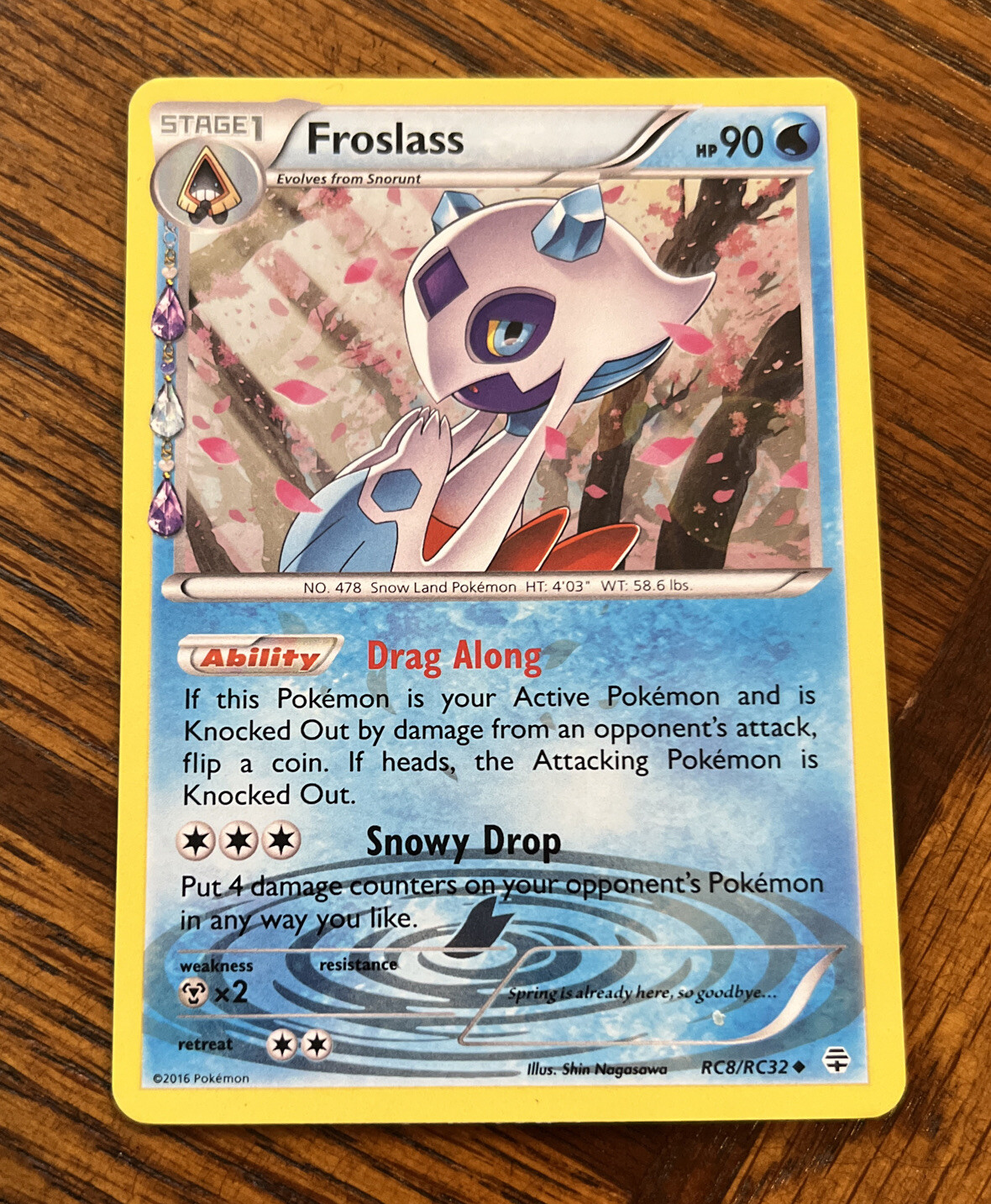 Froslass Holo Uncommon RC8/RC32 NM Pokemon Card Generations Radiant ...