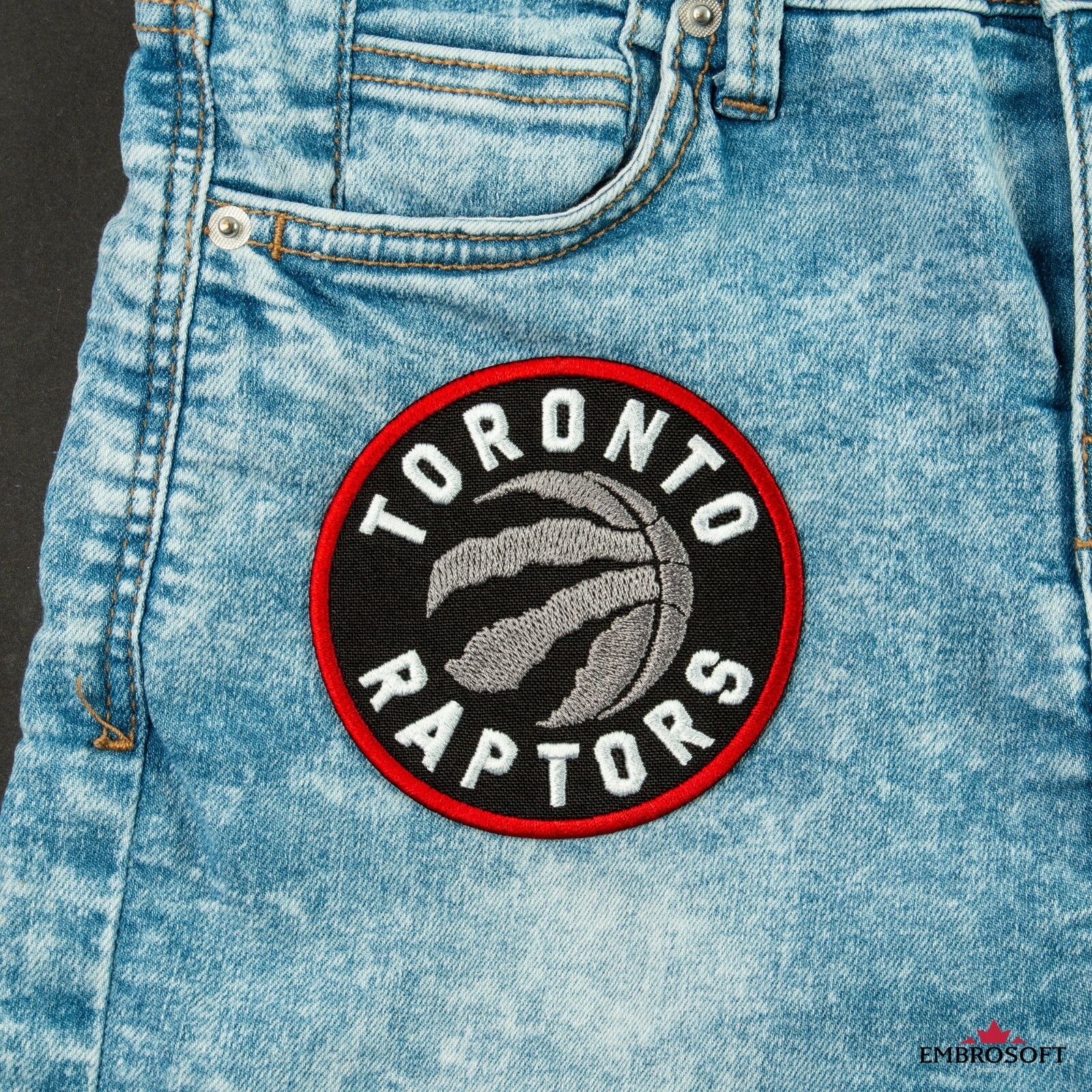 🏀Toronto Raptors Patch, Basketball Team Emblem, Embroidered Sports Logo ...