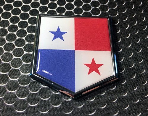 PANAMA Flag Domed CHROME Emblem Proud Flag Car 3D Sticker 2"x 2.25" | eBay
