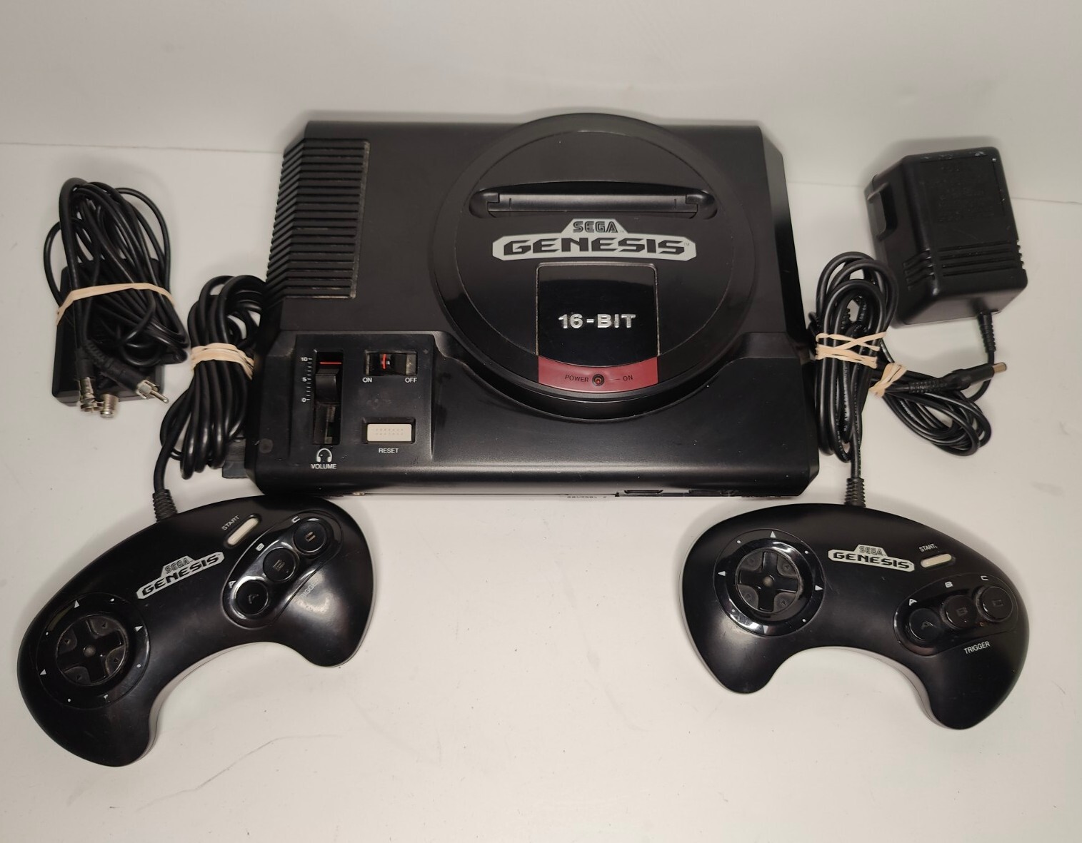 SEGA Genesis Model 1 Console - Black 16 Bit With 2 Controllers / Power ...