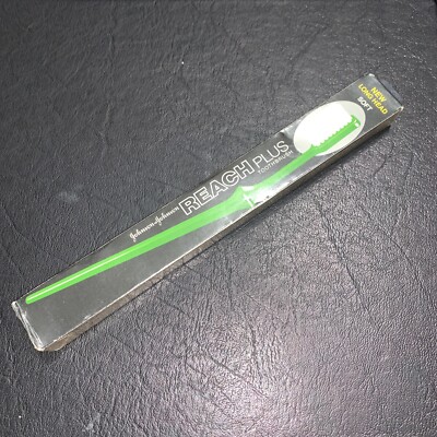 Vintage 80 Reach Plus Toothbrush Green Long Head Soft Bristles Movie ...