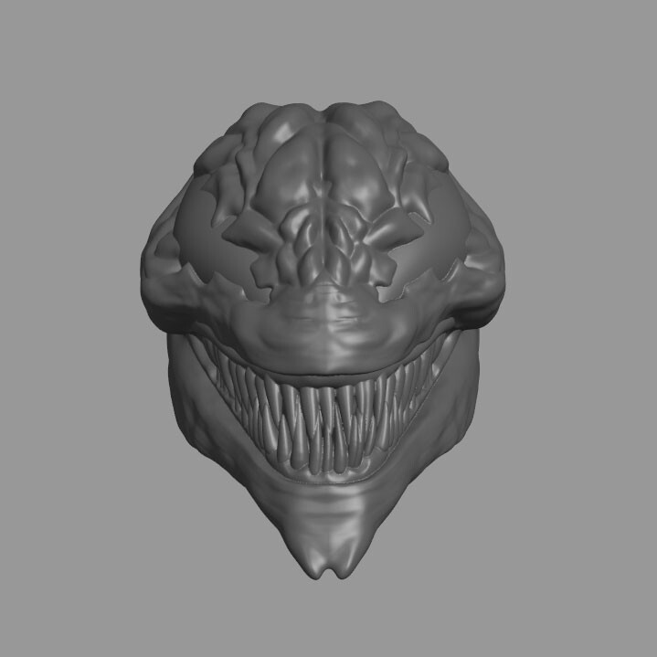 Riot Symbiote Trevor Cole custom head for Marvel Legends & other action ...