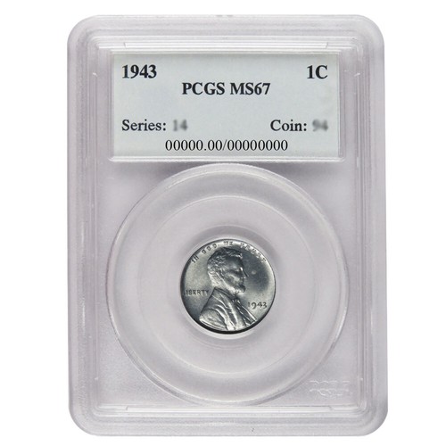 1943 Lincoln Steel Cent PCGS MS67 | eBay