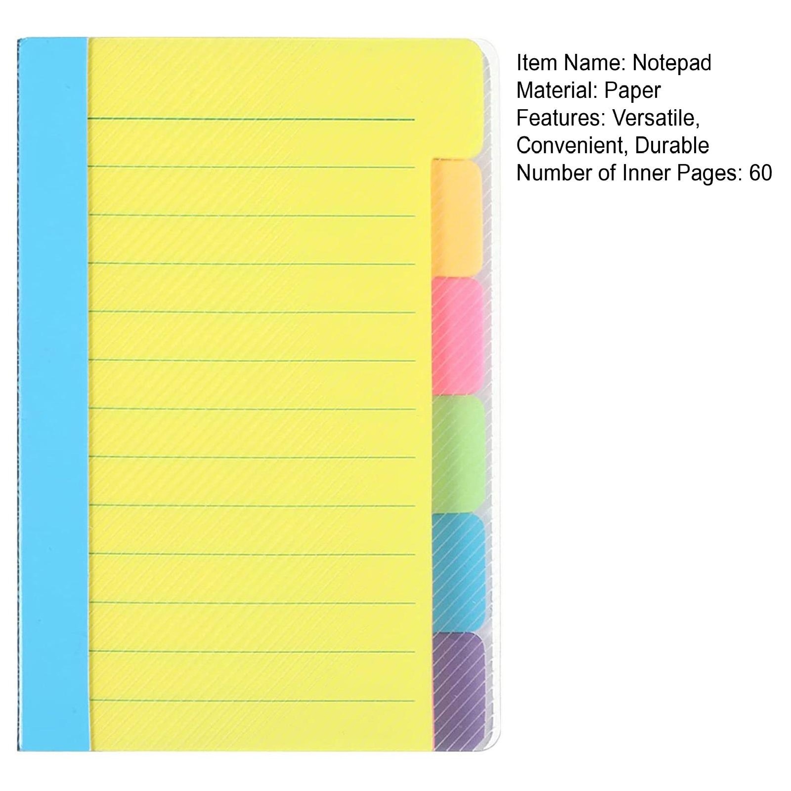 Small Ruled Notepad Student Note Pads Colorful Sticky Notes Set with ...