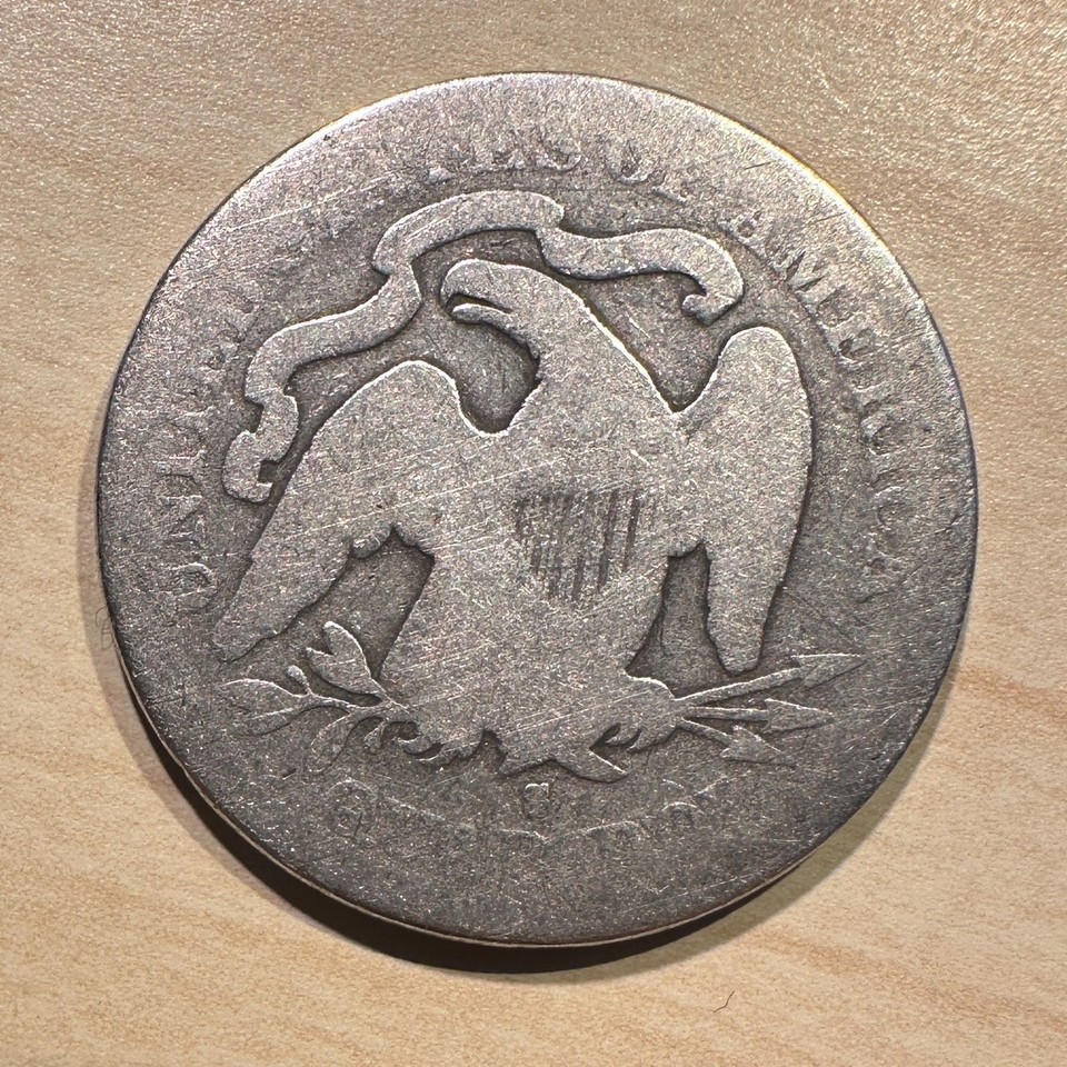 1891-S Seated Liberty Quarter Silver Cleaned | eBay