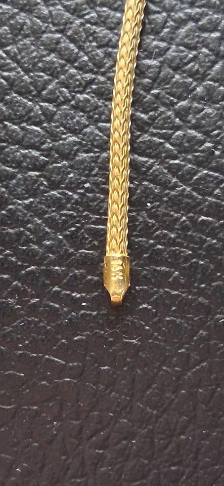 Vintage Midas 14K Yellow Gold 2.0mm Mesh (Snake) Chain Necklace 17.75 ...