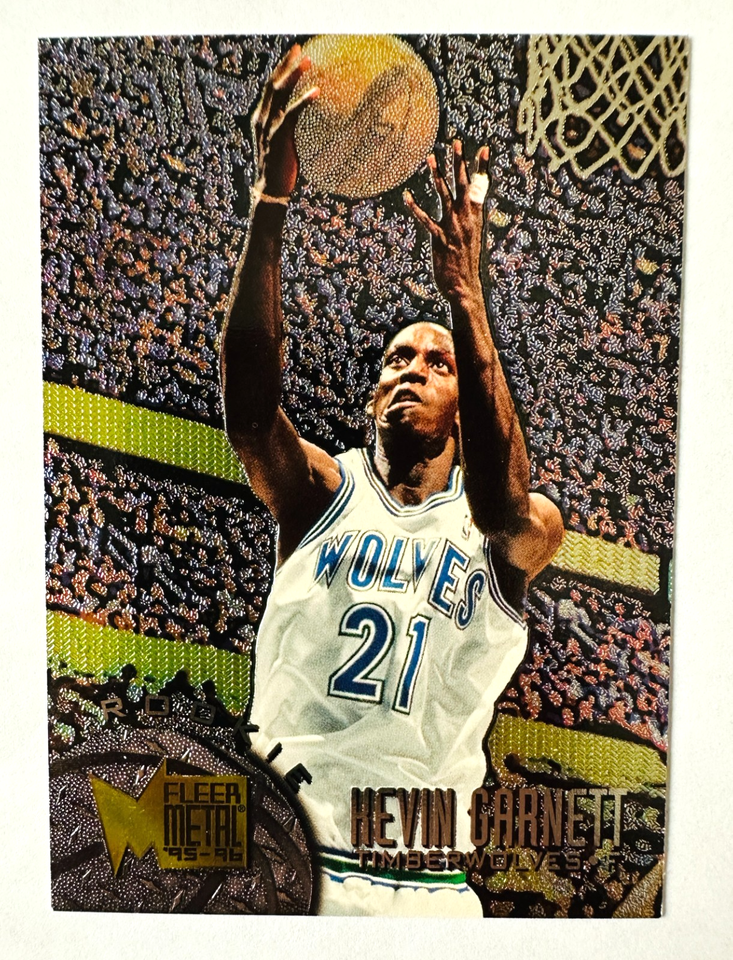 1995-96 Fleer Metal Kevin Garnett RC #167 Timberwolves Star Rookie! | eBay