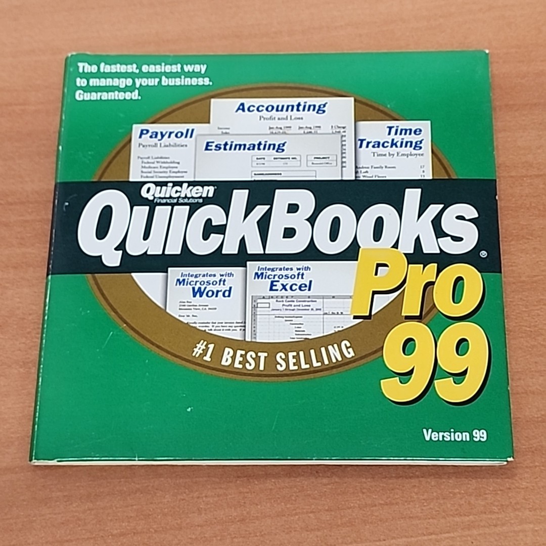 Quicken Quickbooks Pro 99 Software with product key | eBay