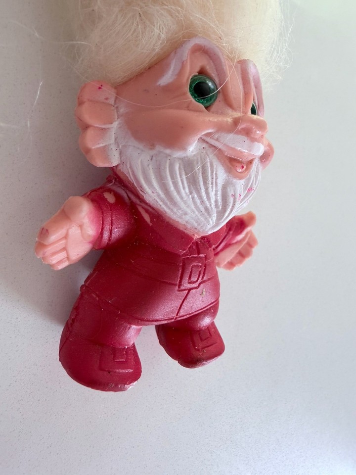 Chuck O Luck Wizard Santa Red White Vintage Troll Doll Rare Green Eyes ...