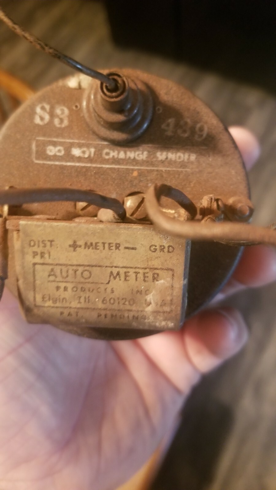 Vintage autometer 439 tachometer drag race 0-9600 rpm classic tach ...