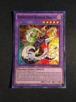 Yu-Gi-Oh! Chimeratech Rampage Dragon BOSH-EN093 1st Edition Super Rare ...