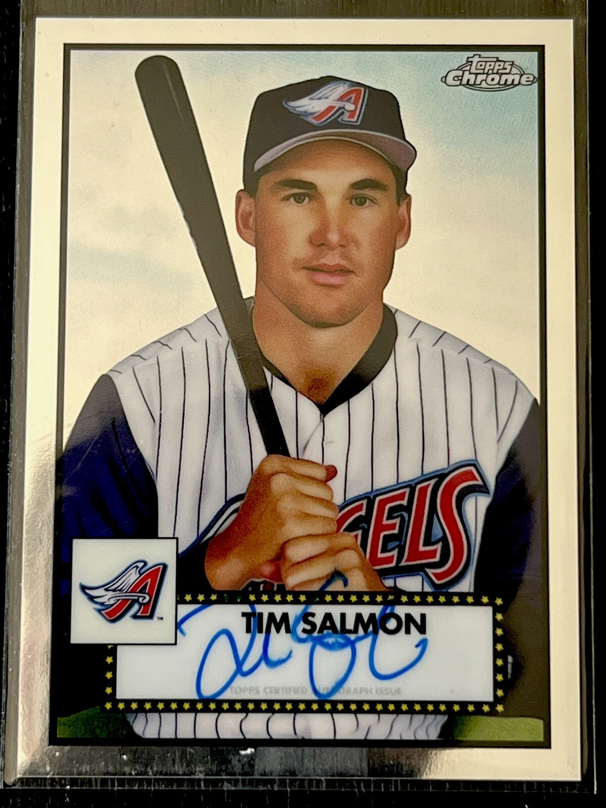 2021 Topps Chrome Baseball Autograph #PA-TSA Tim Salmon MLB Future HOF ...