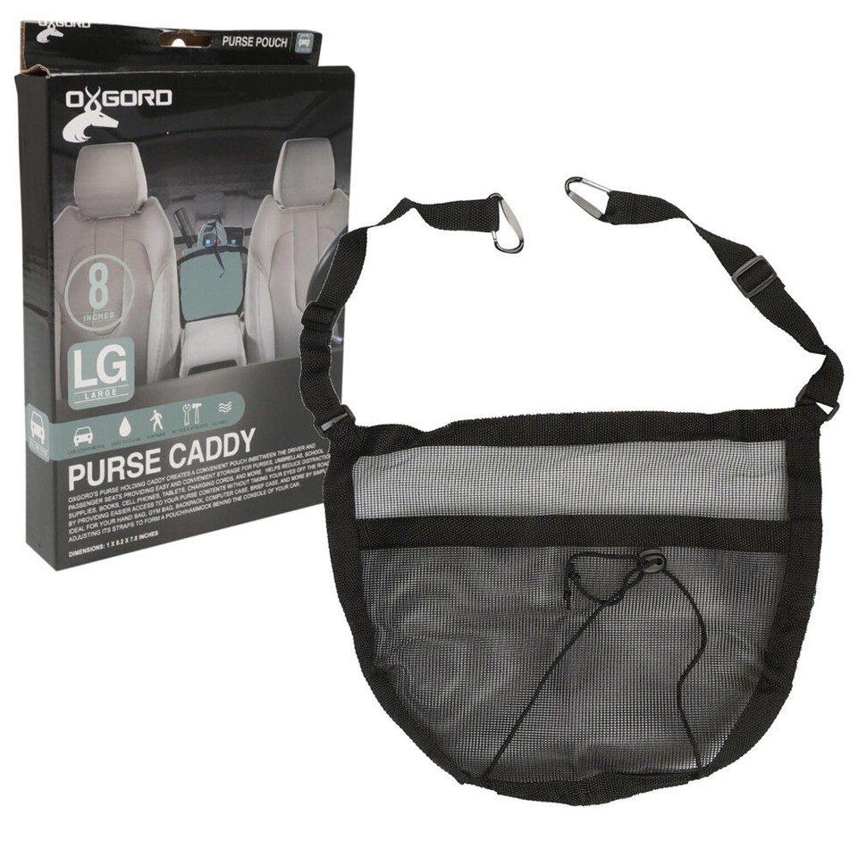 Car Seat Net Front Seat Caddy Organizer Storage Automobile Mesh Purse ...