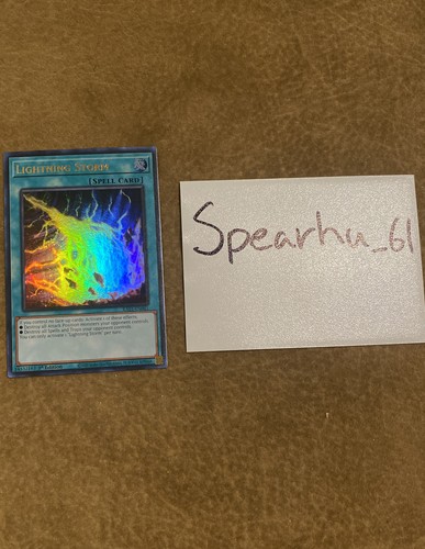 Yugioh Lightning Storm Ultra Rare RA01-EN061 25th Anniversary Rarity ...