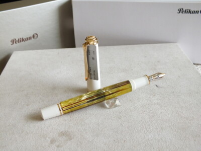 Pelikan M400 Souverän Edition Tortoise White 14K Fountain Pen | eBay