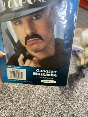 Groupe Cesar Gangster Mafia Mustache Facial Hair Adult Men Halloween | eBay