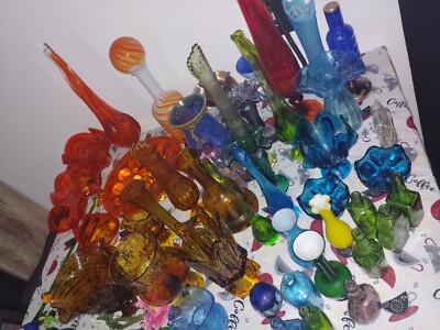 antique colored glassware all types | eBay