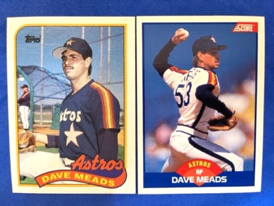 MLB - Dave Meads 1989 Topps & 1989 Score Baseball - Astros | eBay