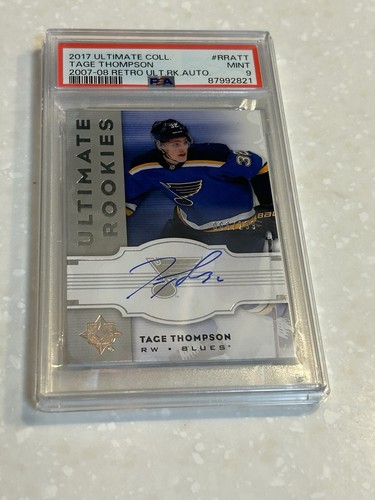 2017 Tage Thompson Autographed UD Ultimate Collection 2007-08 Retro Ult ...